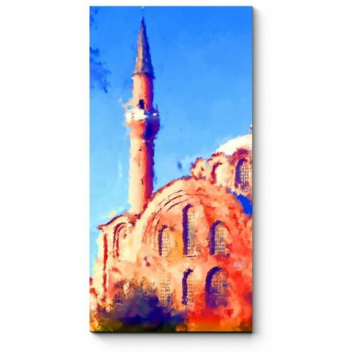 Модульная картина Жаркий Стамбул маслом 60x120