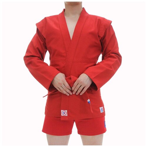 Куртка для самбо Крепыш Я, размер 36, красный