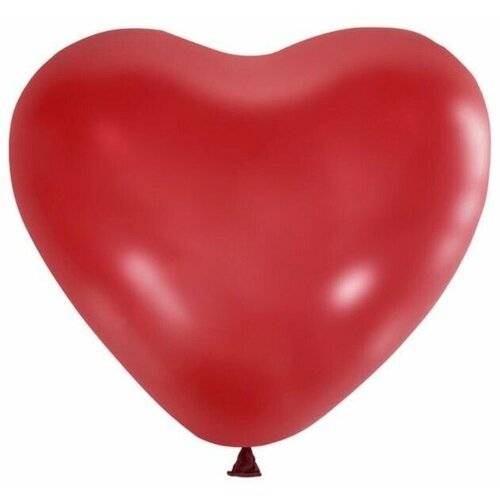 Шар латексный 12" "Сердце" Cherry red, набор 50 шт.