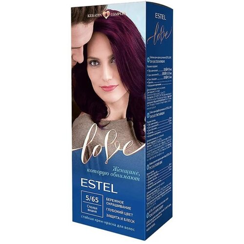 Краска-крем для волос Estel Love 5/65, Cпелая вишня