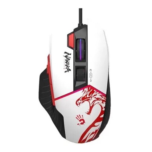 Проводная игровая мышь A4Tech Bloody W95 Max Naraka WHITE