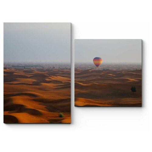 Модульная картина Воздушные шары над пустыней 90x68