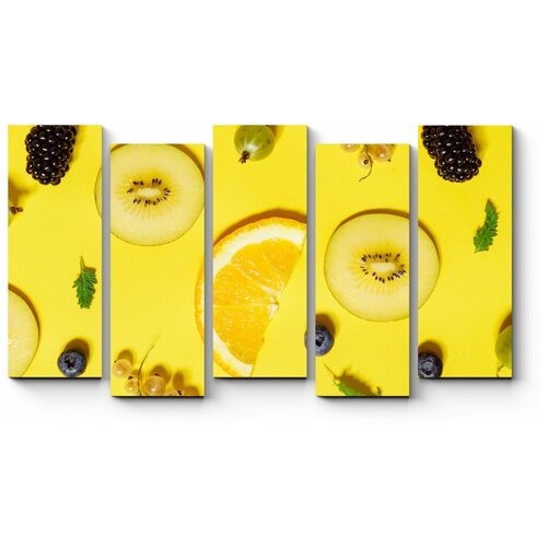 Модульная картина Солнечные фрукты 220x127