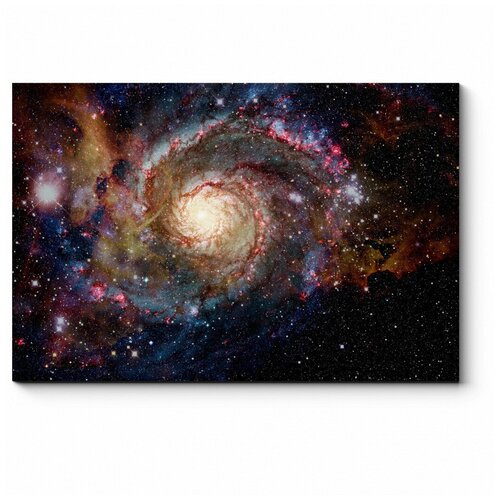 Модульная картина Сияние галактик 80x53