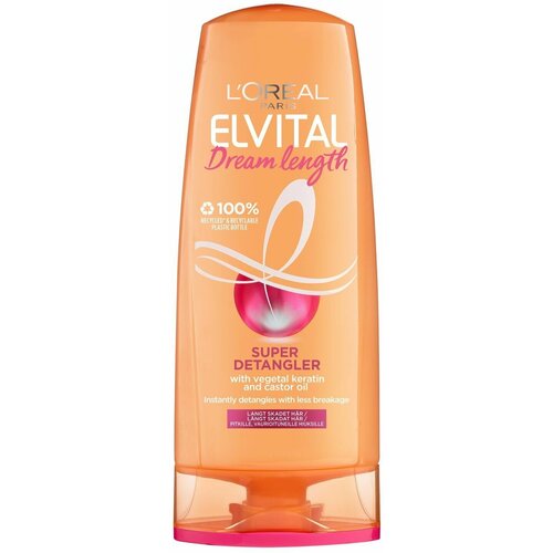 Кондиционер для волос Loreal Paris Elvital Dream Length с кератином и касторовым маслом 200 мл (из Финляндии)