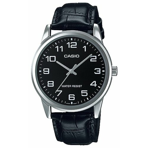 Наручные часы CASIO Collection MTP-V001L-1B, черный, серебряный