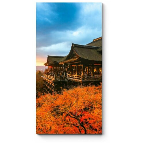Модульная картина Осенний Киото на закате60x120