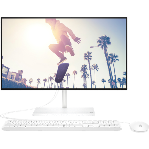 23.8" Моноблок HP 24-ck0001ci (6C823EA) 1920x1080, Intel Core i3-1215U 1.2 ГГц, RAM 8 ГБ, SSD 256 ГБ, Intel UHD Graphics, DOS, white