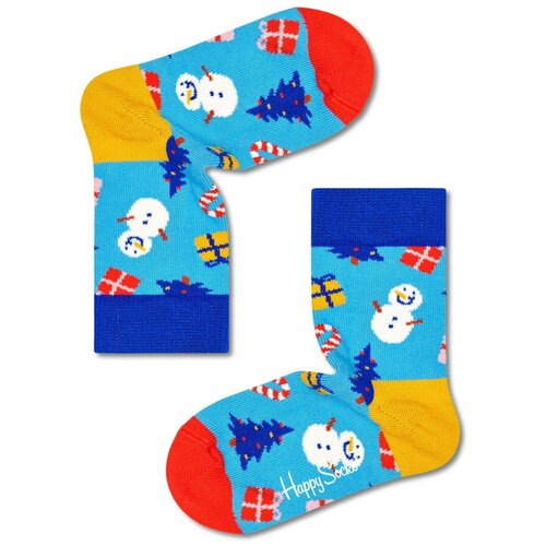 Носки Happy Socks размер 7-9Y, голубой, мультиколор