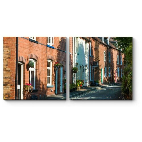 Модульная картина Тихая улочка Бриджнорта, Англия110x55