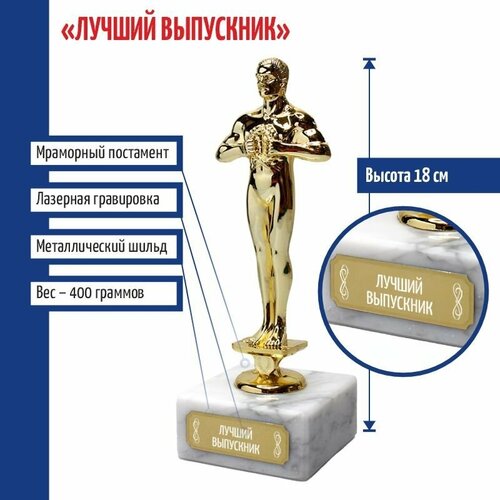 Подарки Статуэтка Фигура "Лучший выпускник" (18 см)