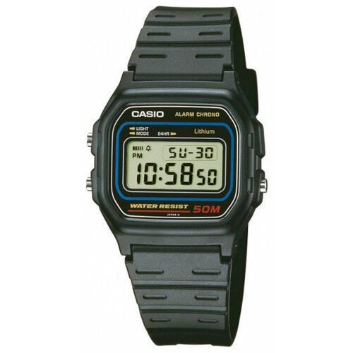 Наручные часы CASIO Collection Men W-59-1, серый, черный