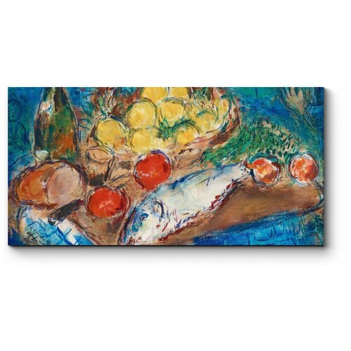 Модульная картина Натюрморт, Марк Шагал 60x30