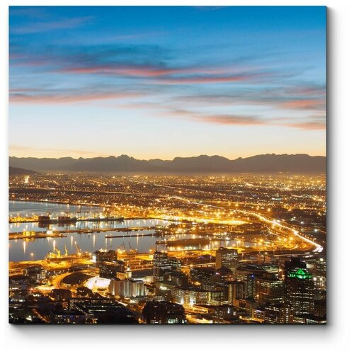 Модульная картина Сказочная панорама Кейптауна 70x70