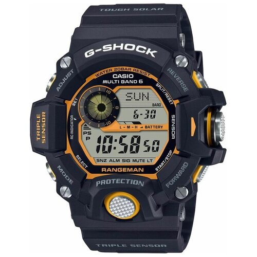 Наручные часы CASIO G-Shock, черный, желтый