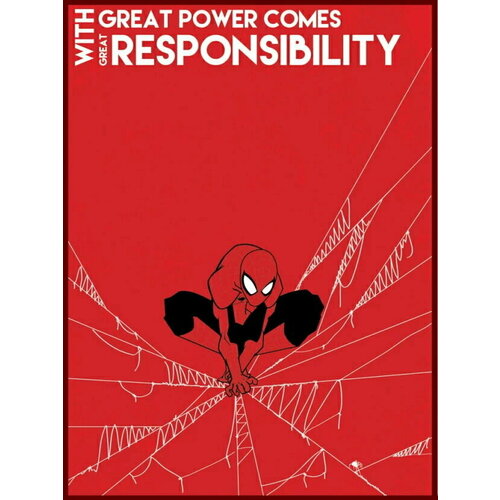 Плакат, постер на бумаге Spider Man/Человек Паук/комиксы/мультфильмы. Размер 21 х 30 см