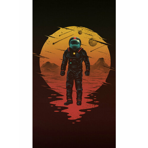Плакат, постер на холсте Марсианская пустошь. Размер 21 х 30 см