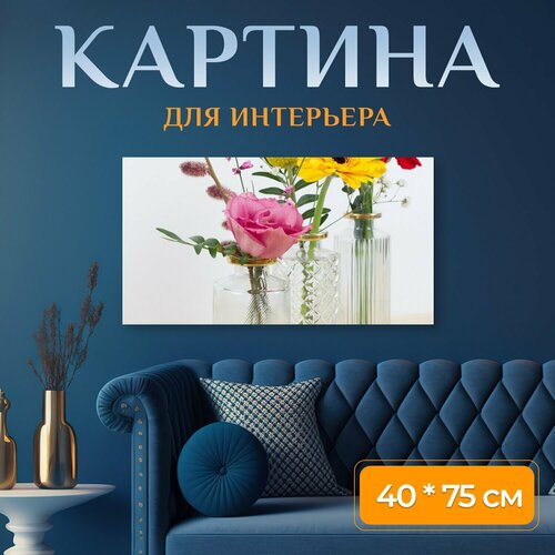 Картина на холсте "Пасхальный, летом, весна" на подрамнике 75х40 см. для интерьера