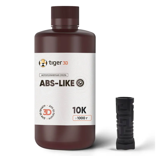 Фотополимерная смола Tiger 3D ABS-Like Resin 10K, черная (1 кг)
