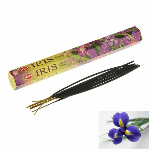 Hem Incense Sticks IRIS (Благовония ирис, Хем), уп. 20 палочек.