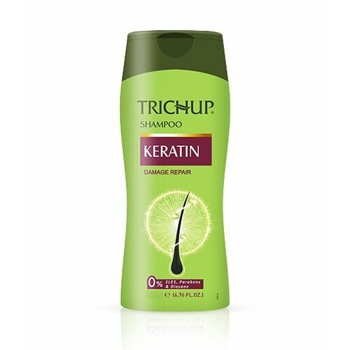 Trichup Shampoo KERATIN Damage Repair, Vasu (Тричуп Шампунь кератин, Восстановление поврежденных волос, Васу), 400 мл.