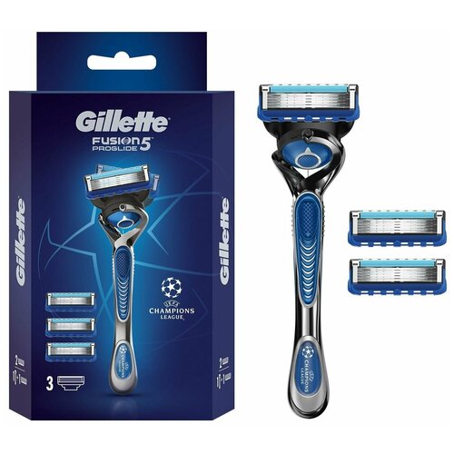 Набор Gilette Fusion ProGlide Flexball бритва с 1 сменной кассетой + сменные кассеты, 2 шт.