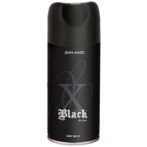 Дезодорант JEAN MARC X Black (150 мл), для мужчин, спрей, аромат Восточно-древесный