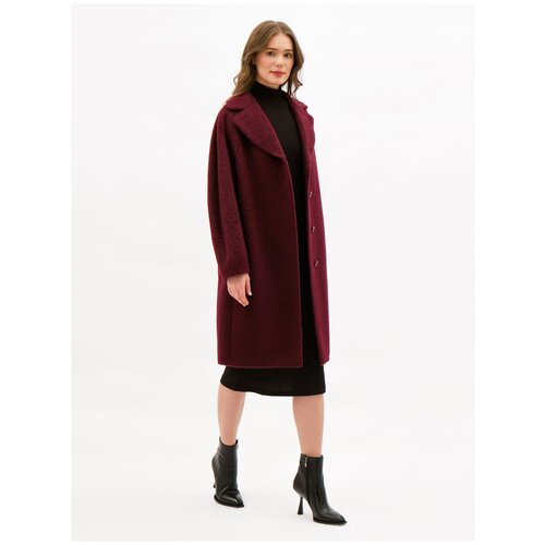 Пальто  Lea Vinci, размер 56/170, бордовый