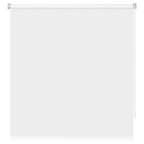 Рулонная штора блэкаут «Плайн», 80х160 см, цвет белый 7056266