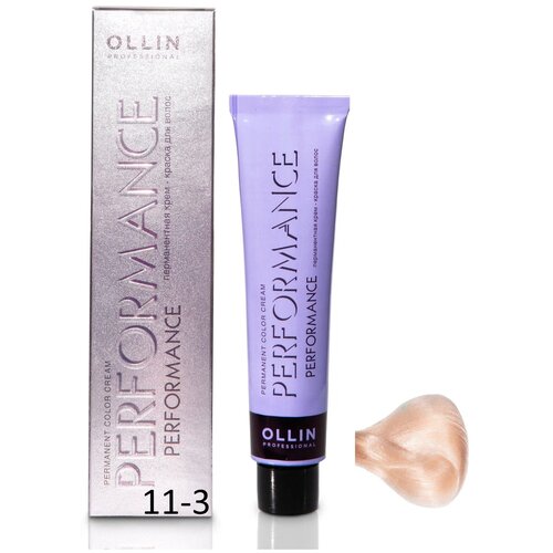 OLLIN Professional Performance перманентная крем-краска для волос, 11/3 специальный блондин золотистый, 60 мл