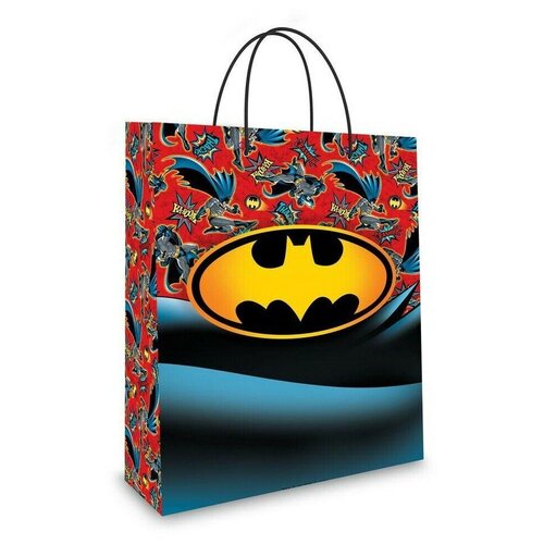 Пакет подарочный ND Play. Batman, красный, большой, 1 шт