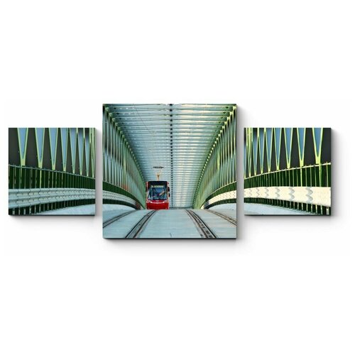 Модульная картина Братиславский трамвайный мост150x64