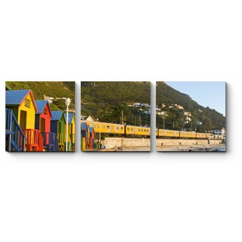 Модульная картина Яркие краски Кейптауна60x20