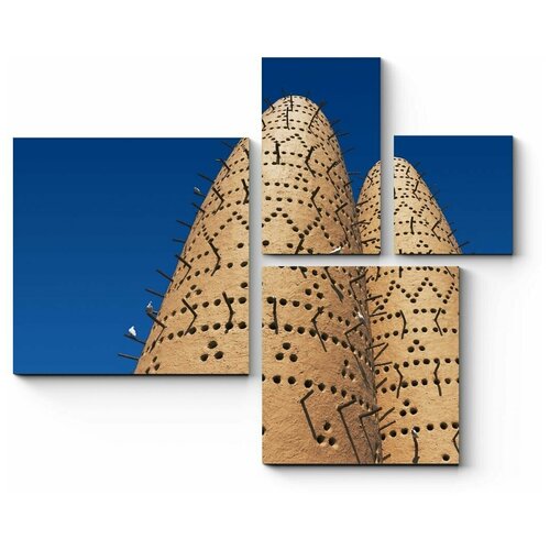 Модульная картина Голуби на башне в Катаре92x77