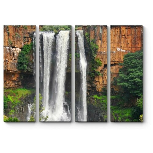 Модульная картина Потрясающий водопад, Мпуланга, Южная Африка90x68