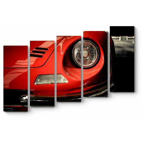 Модульная картина Фронтальные детали Ferrari 100x70