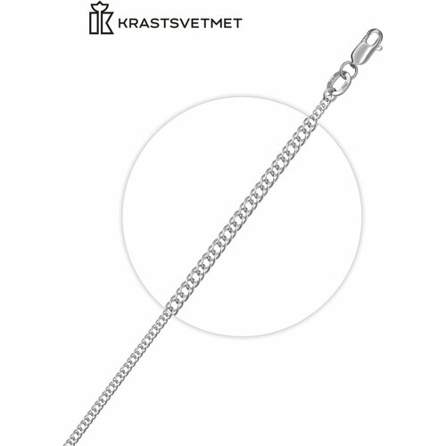 Браслет-цепочка Krastsvetmet, платина, 950 проба, длина 19 см.
