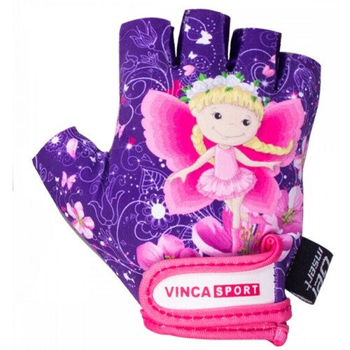 Перчатки Vinca Sport, размер XXXS, фиолетовый, розовый