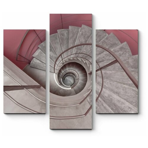 Модульная картина Спиральная лестница 120x108