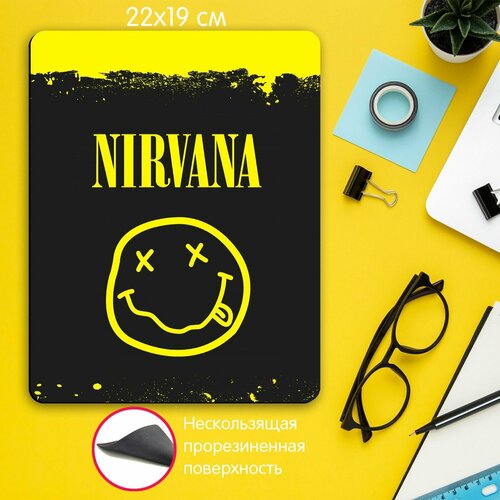 Игровой коврик для мыши группа Nirvana Нирвана