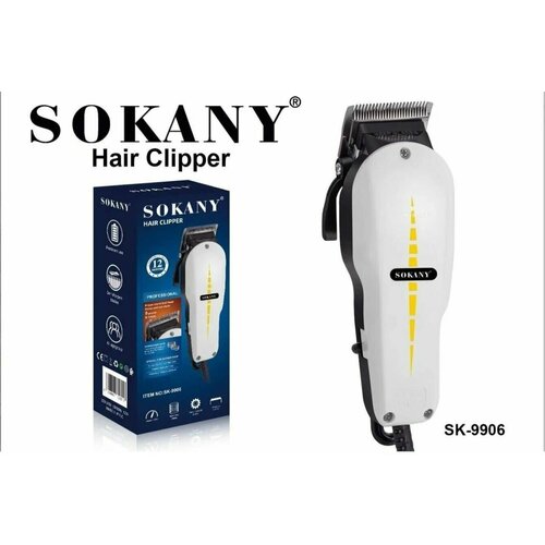 Профессиональная машинка триммер PURE BODY / Триммер для стрижки окантовки волос, бороды, усов /SOKANY SK-9906
