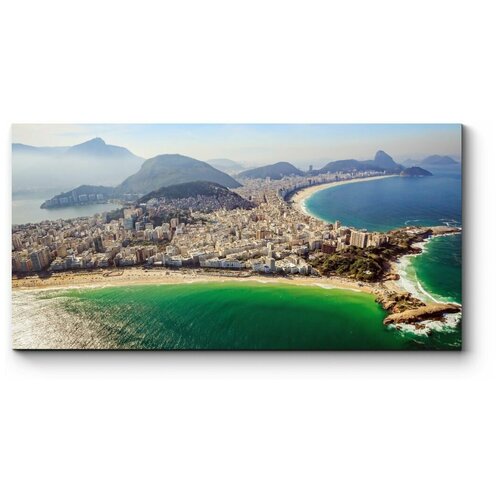Модульная картина Пролетая над солнечным Рио-де-Жанейро 170x85