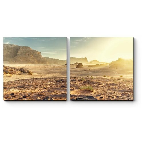 Модульная картина Освещенная солнцем пустыня 180x90
