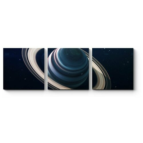 Модульная картина Красота Сатурна 120x40