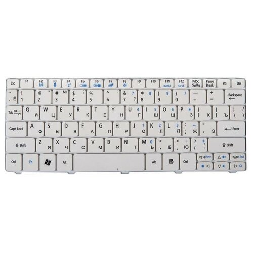 Клавиатура для ноутбука Acer Aspire One 521, 532, 532H, 533, ZE6, для One Happy, N55, Pav80 (p/n: KB. I100A.047)