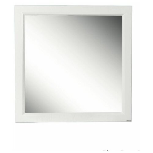 Зеркало настенное оскар прямоугольное с белой рамой 75*80 для прихожей, для ванной, для гостиной, для спальни