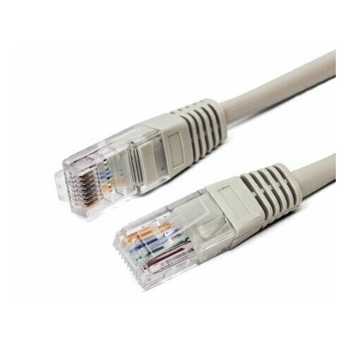 Патч-корд U/UTP 5e кат. 0.5м Filum FL-U5-0.5M, кабель для интернета, 26AWG(7x0.16 мм), омедненный алюминий (CCA), PVC, серый