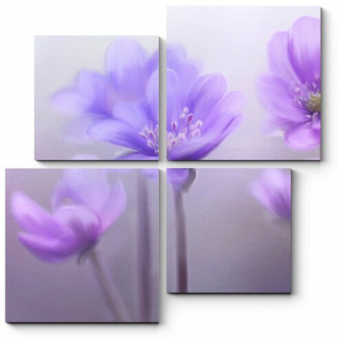 Модульная картина Первые цветы весны 110x110