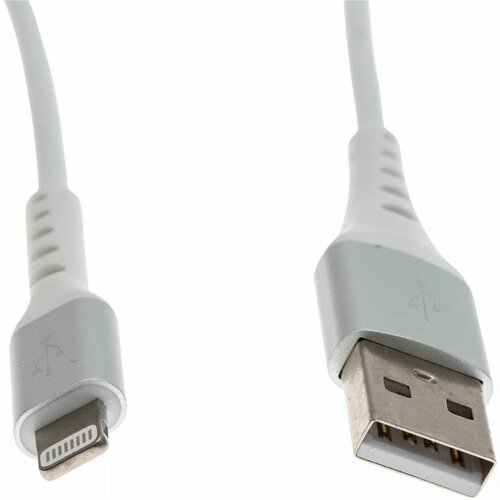 Кабель Cactus CS-LG. USB. A-1, Lightning (m) - USB (m), 1м, MFI, белый