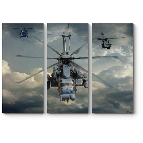 Модульная картина Вертолеты 150x108